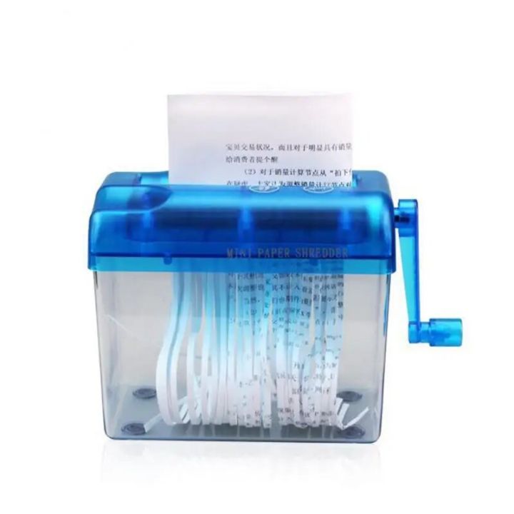 Mini Hand Shredder Paper Crusher Destroyer Paper Documents Cutting ...