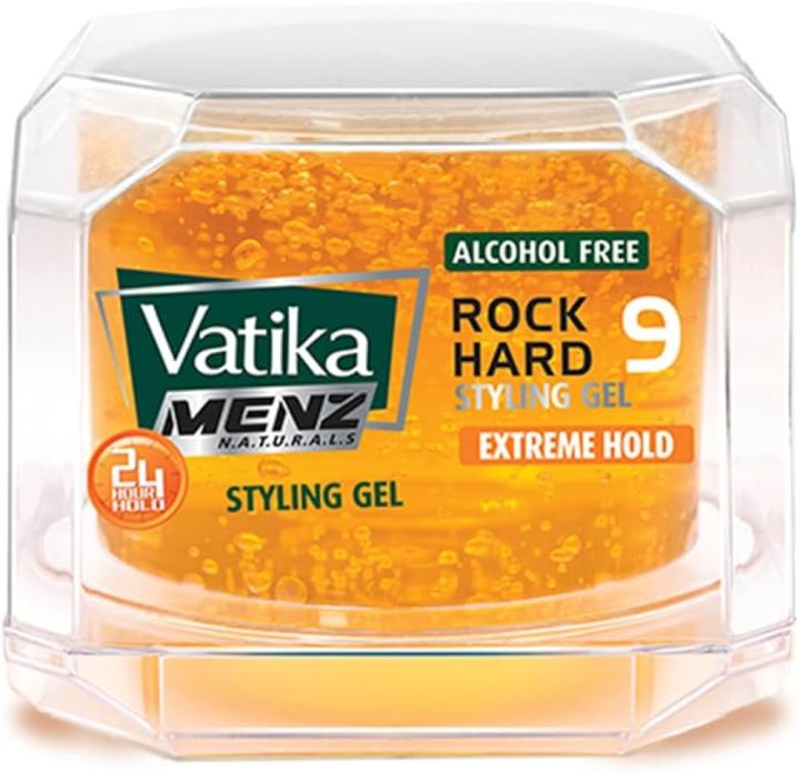 VATIKA Rock Hard Styling Gel EXTREME HARD Hair Gel (250 ml) | Daraz.lk