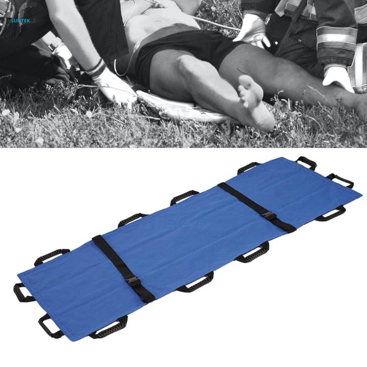 Folding Soft Stretcher with 12 Handles for Moving Lifting or Transfer ...