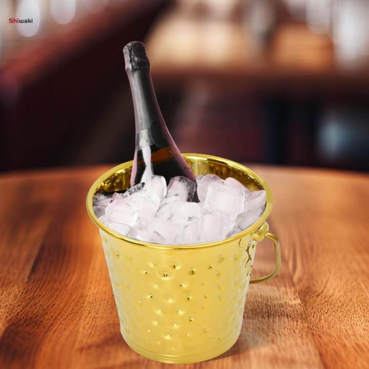 Stainless Steel Ice Bucket with Portable Handle for Bbq and Home ...