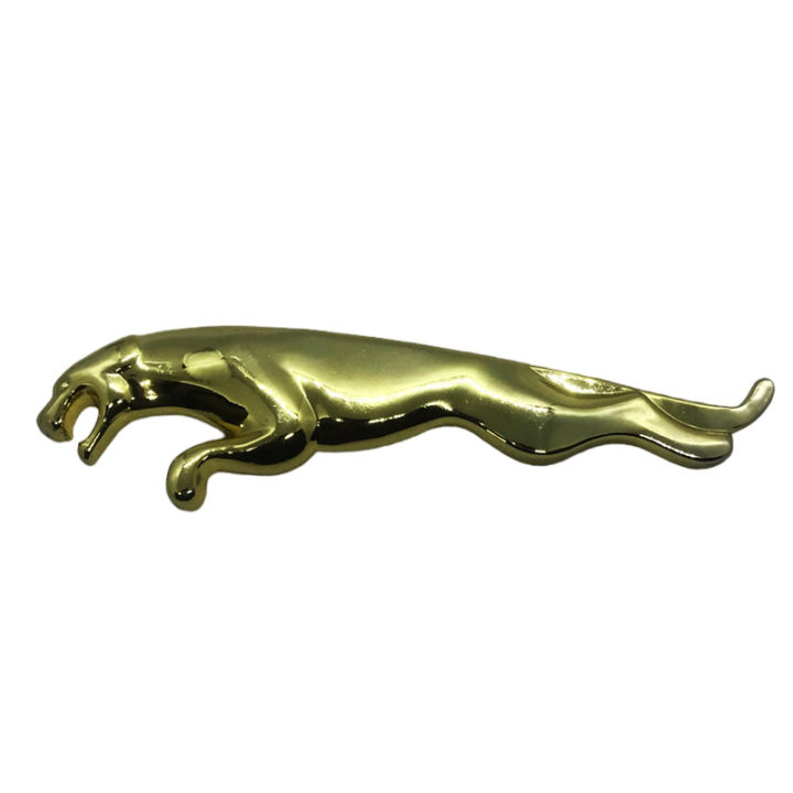 Jaguar Logo Gold 3D Metal Alloy Emblem Batch | Daraz.lk