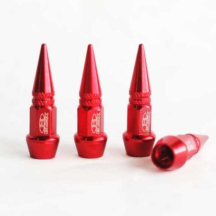Car Universal spike type Dust cap - Red Color | Daraz.lk