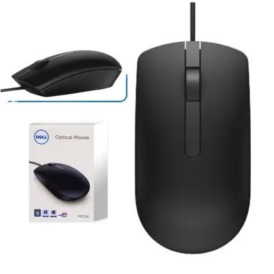 Dell MS 116 Wired Optical Mouse – Smooth and Reliable | Daraz.lk
