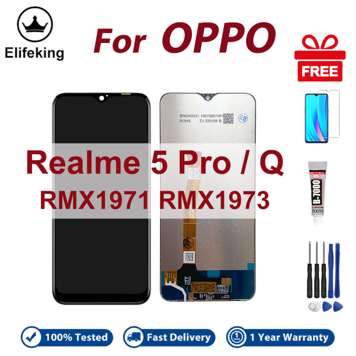 LCD No Frame For OPPO Realme 5 Pro Realme Q RMX1971 RMX1973 Display ...