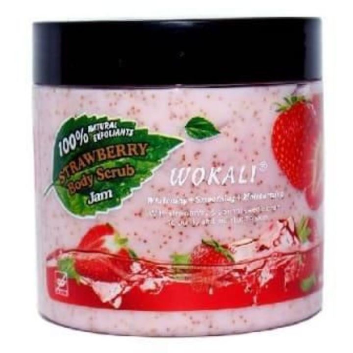 Wokali Strawberry Body Scrub 500ml | Daraz.lk