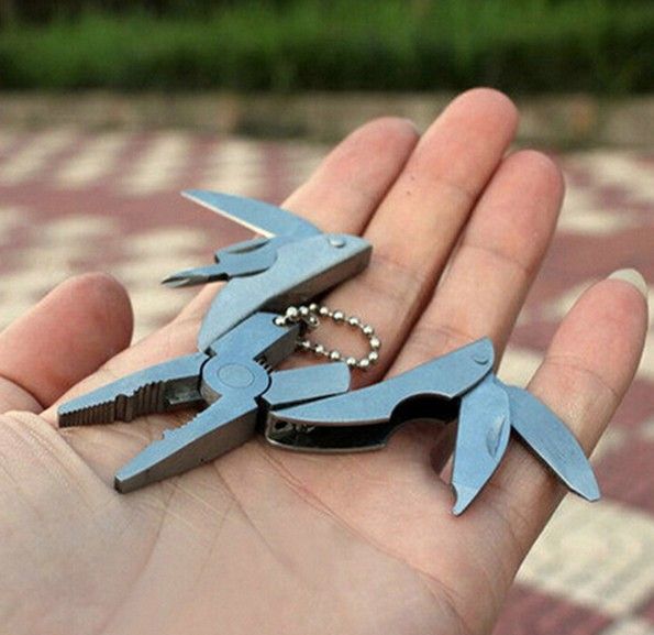 New 1pc Foldaway Keychain Pocket Multi Function Tools Set Mini ...