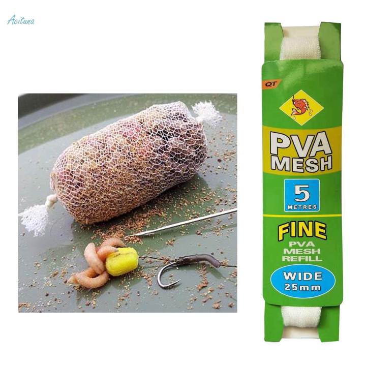 PVA Fishing Mesh Nets 5M Refill Carp Fishing Stocking Rig 2.5cm | Daraz.lk