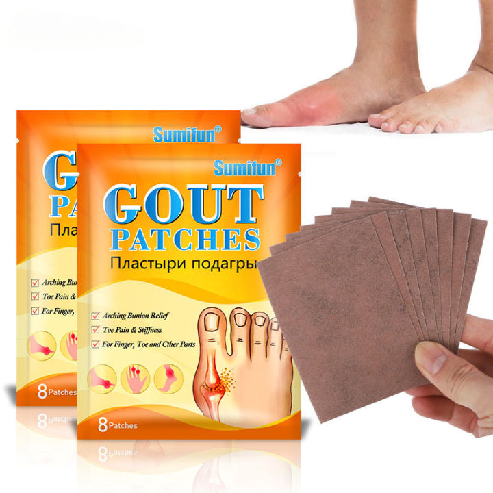8Pcs Gout Treatment Patch Finger Toe Bunion Pain Relief Medical Plaster ...