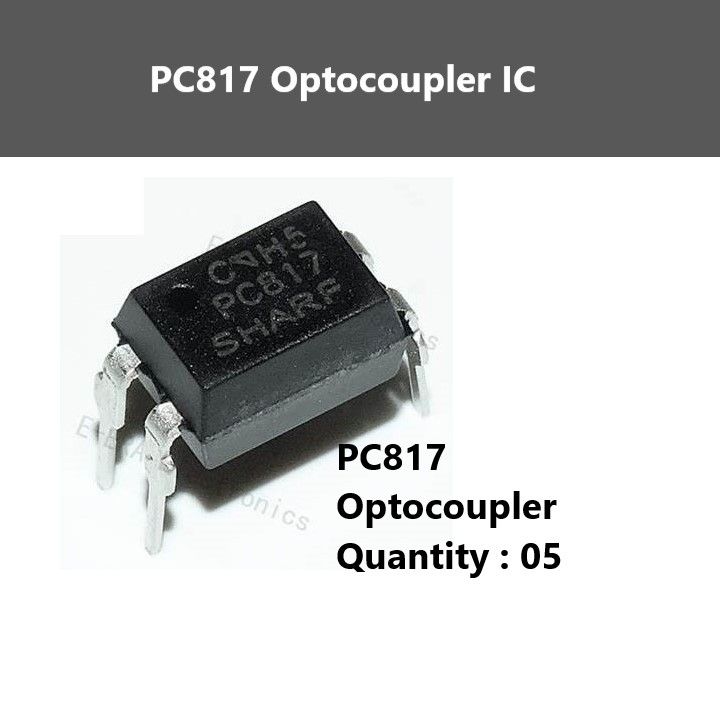 5 pcs of PC817 Optocoupler IC | Daraz.lk