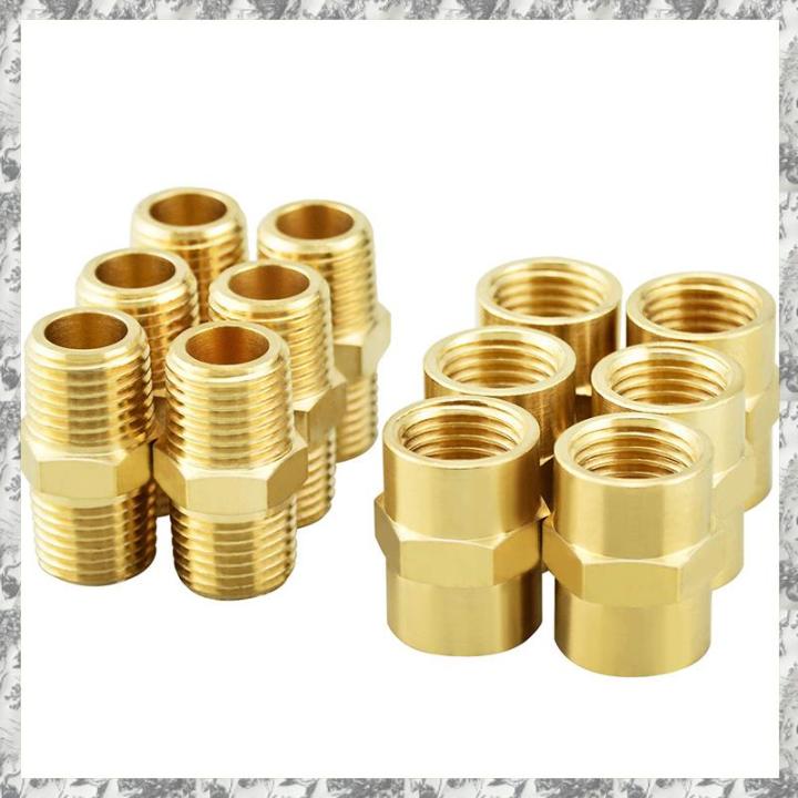 12PCS Pneumatic Tools Supporting Brass 1 / 4NPT Double Threaded ...