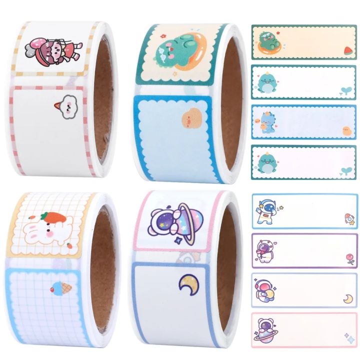 1/4pcs Cartoon Name Stickers Waterproof Self-adhesive Name Labels ...