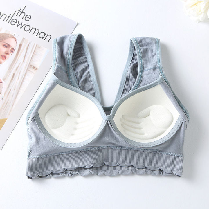 Backless Bra Integrated Suspenders Vest Women's New Small Chest Push up ...