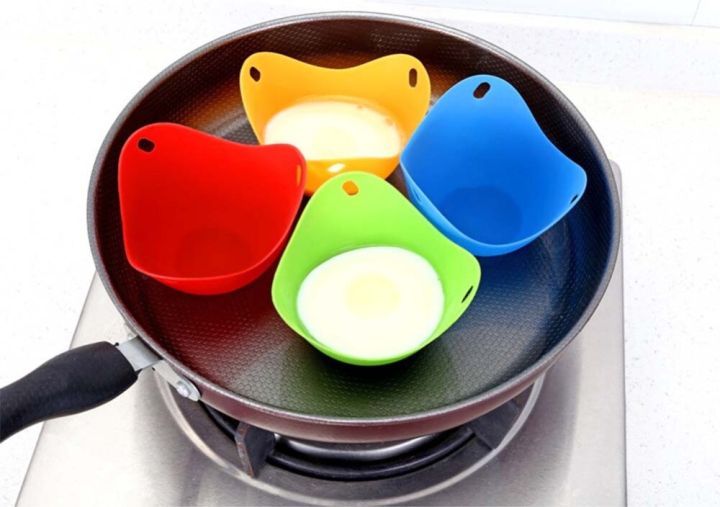 Silicone Egg Poacher Poaching Pods Pan Mould Egg Boiler Hold Kitchen ...