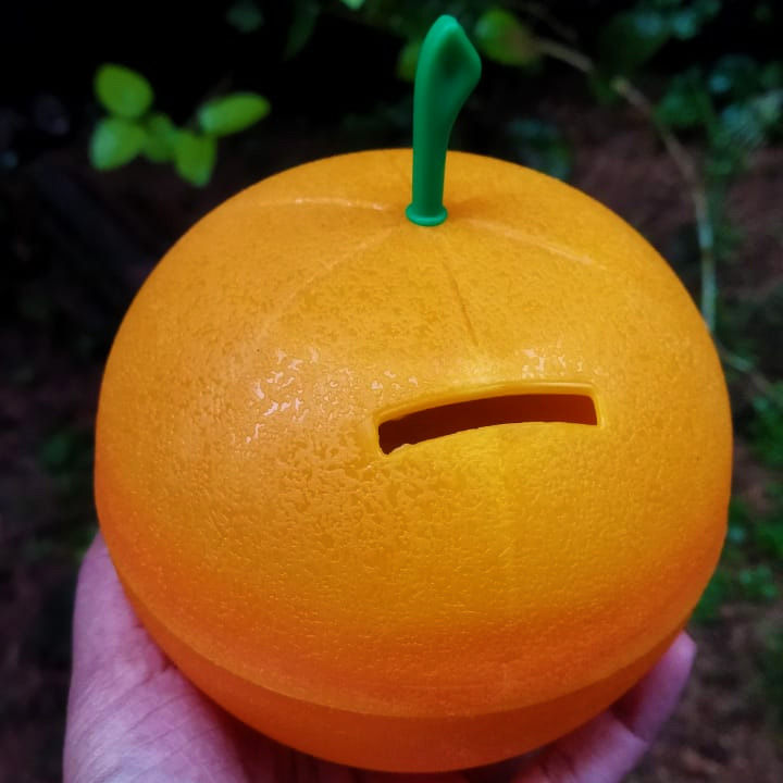 Money Box Orange Sturdy Money Box Made of Plastic Piggy Bank for ...