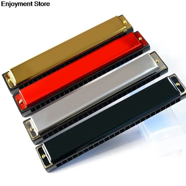 Professional 24 Harmonica C Key Metal Harmonica Beginners 4 Color ...