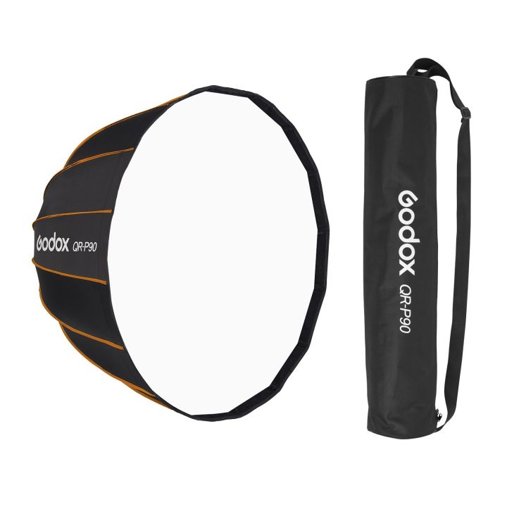 Godox Professional Parabolic Softbox 90cm Diffuser Bowens Mount with Carrying Bag for Studio ...