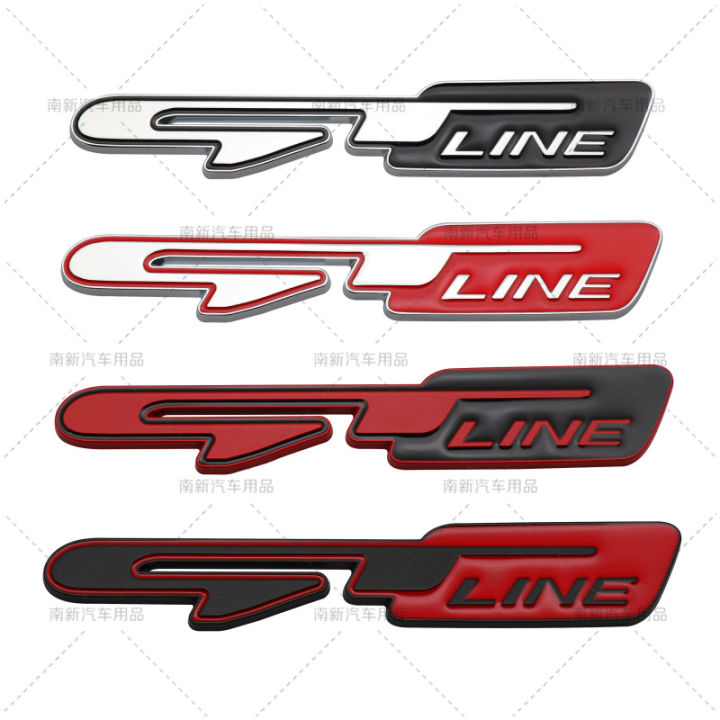 Car GTline Car Logo Applicable to Kia GT LINE Labeling Metal Bumper ...