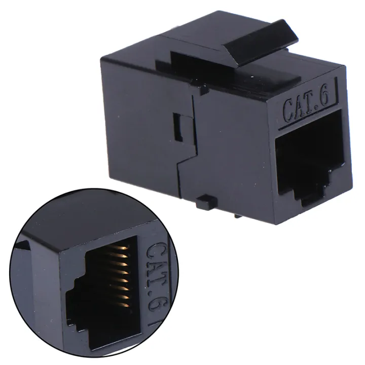Rj45 Female To Utp Cat5e Cat6 Keystone Jack Inline Coupler Connector ...