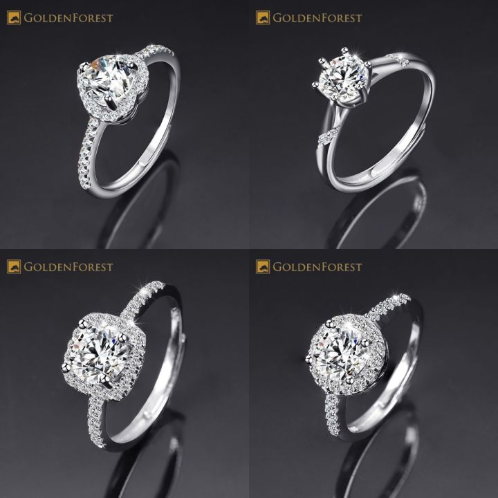 Fashion Ladies Ring Diamond Ring Women Silver Ring Adjustable Size Ring ...