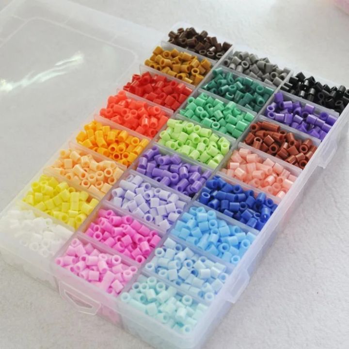 5mm24/36 Colors diy toy box set of Hama Beads pegboard accessories EVA ...