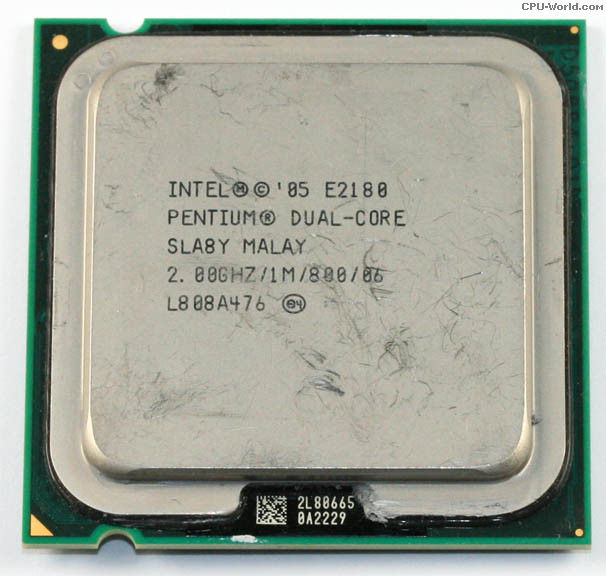 Intel Dual Core processors E2180 2.0Ghz, 1MB L2, 800Mhz FSB, LGA775 ...