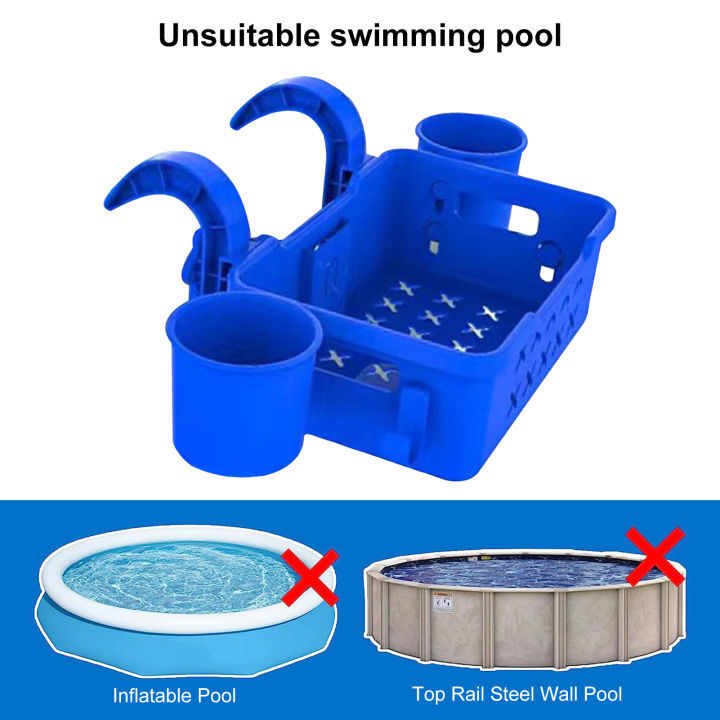 Poolside Organization System Large Capacity Poolside Storage Basket ...