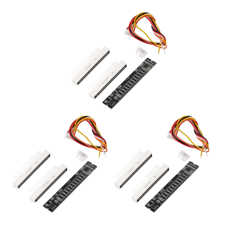 BRADOO 3X Mini Dual 12 Level Indicator VU Meter Stereo Amplifier Board ...