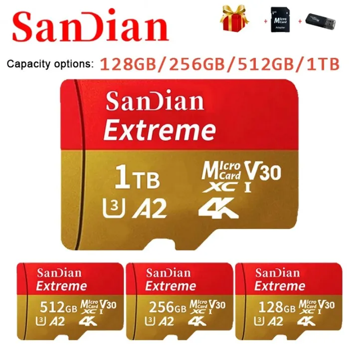 Class10 Memory Card 1TB Micro Flash SD Card 512GB Mass Capacity TF Card ...