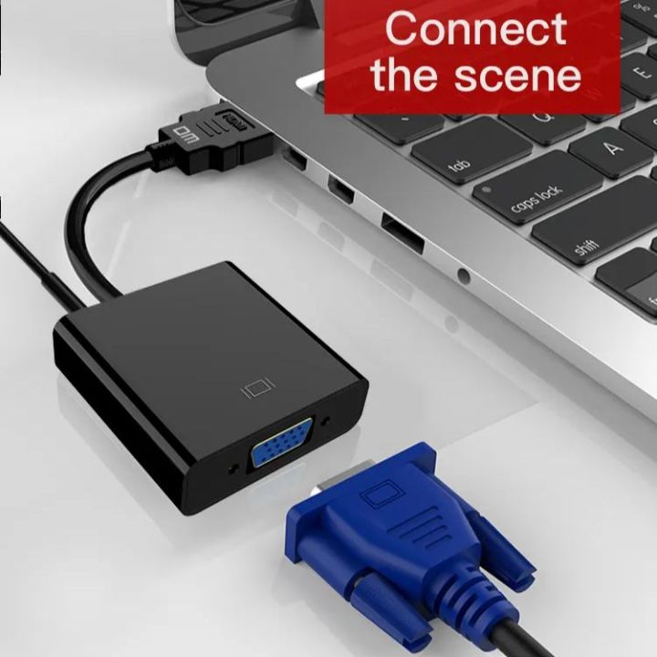 DM Life CHB021 HDMI to VGA cable with headphone jack Adapter with 3.5mm ...