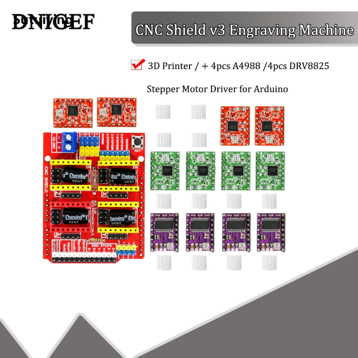 Sutuiying CNC Shield v3 Engraving Machine / 3D Printer / + 4pcs ...