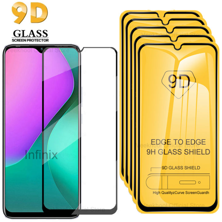 2-4PCS 9D Tempered Glass for Infinix Note 7 8i 10 11 Pro Hot 8 9 10T ...