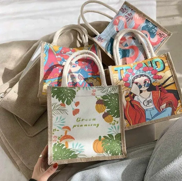 JMALL IG BAG Japan Canvas Design MINI Tote Bag Handbag Shoulder Beg ...