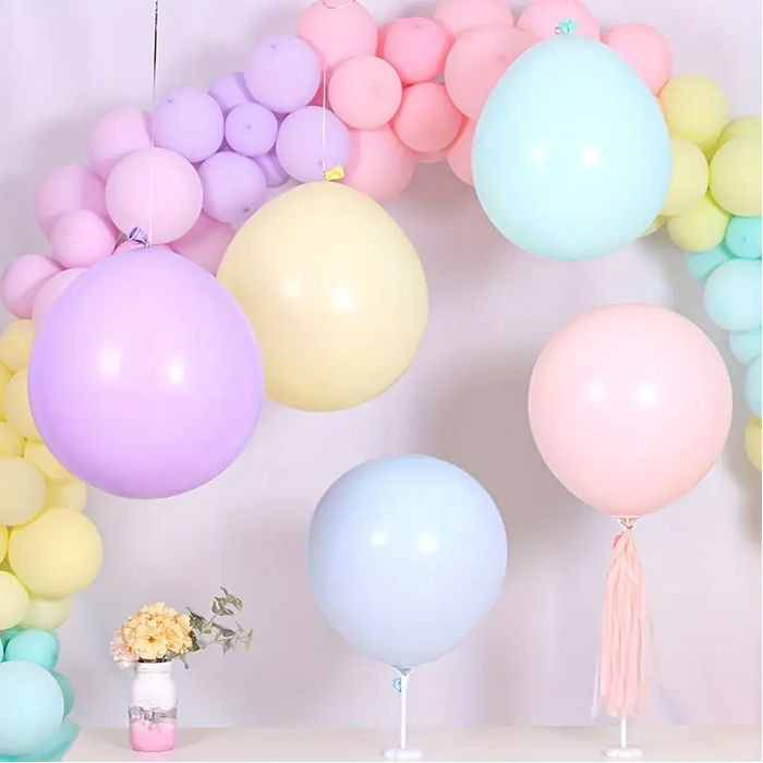 18" Multi Color Pastel Balloon Birthday Decoration Jumbo Pastel Balloon ...
