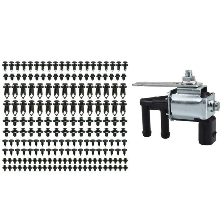 190 Pcs Car Push Pin Rivet Trim Clips & 1x Vapor Canister Purge ...