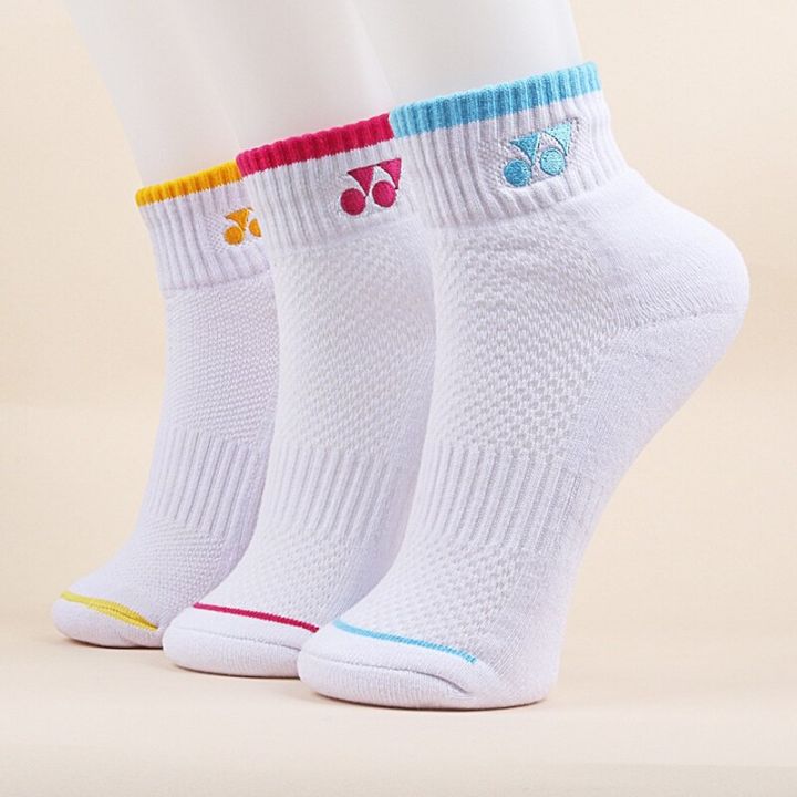 Full Cotton Sports Socks YYonex Thick Towel Bottom Badminton Walking ...