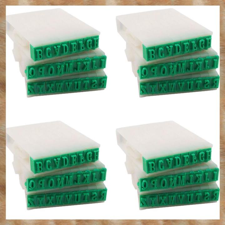 4X Detachable 26-Letters English Alphabet Plastic Stamp Set | Daraz.lk