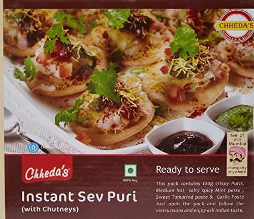 Chheda'S Instant Sev Puri Set 400 Gm | Authentic Indian Namkeen ...