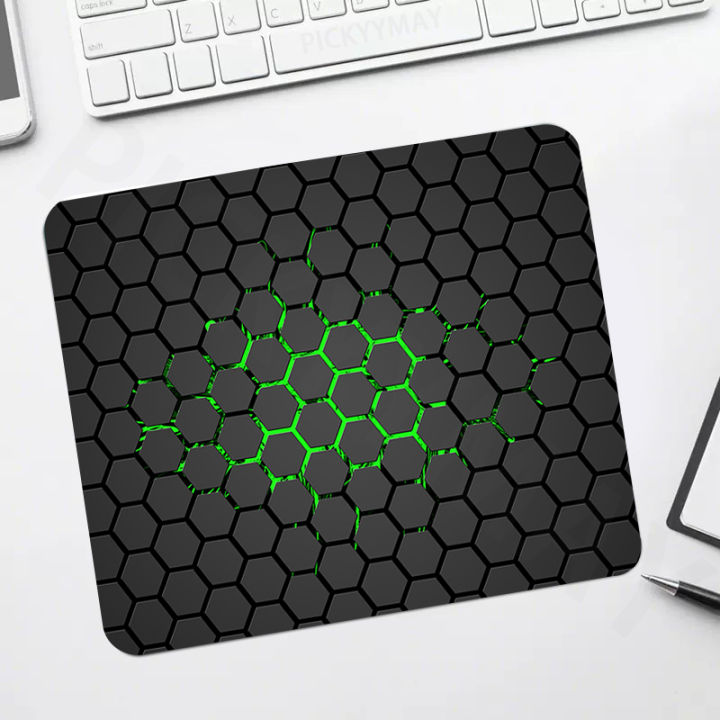 Small Geometric Mouse Pad Lock Edge Gamer Mousepads Gaming Mousepad ...
