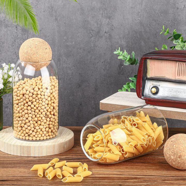 Coffee food bottle with wooden lid bottle jar decorative container ...