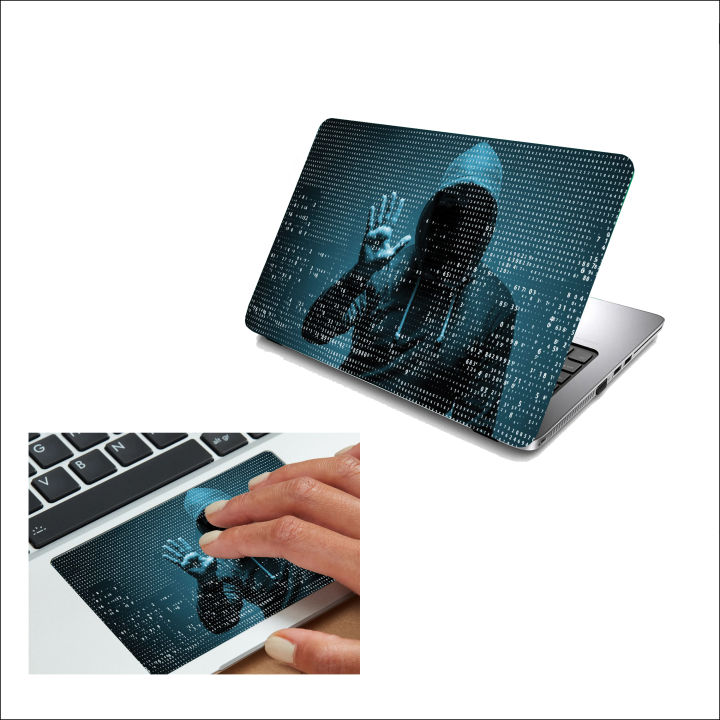 Hacker Laptop Skin Protector Sticker Combo Pack(For 15.6 inch Laptops ...