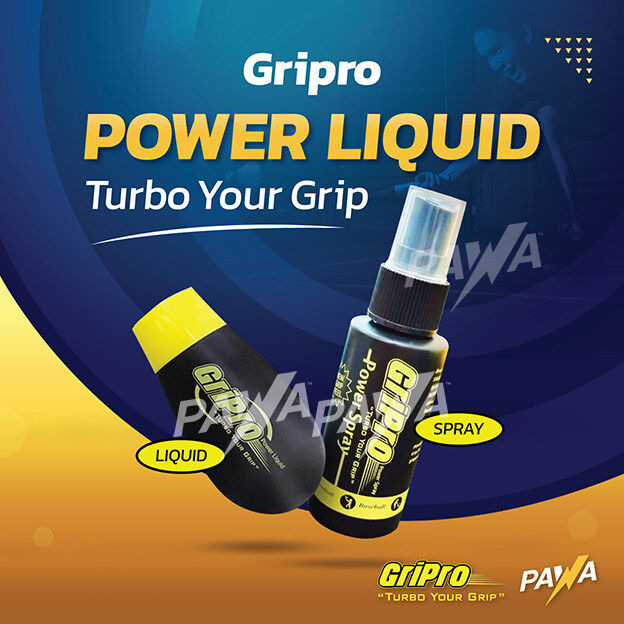 Gripro Power Liquid Grip Pro Grip Powder Badminton Tennis Squash Gym ...