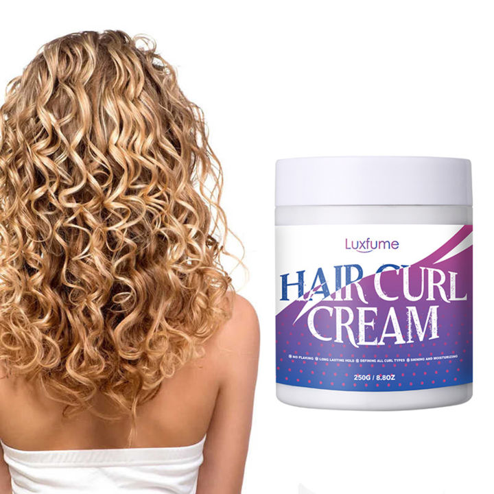 250ml Hair Curl Cream Anti-Frizz Curl Defining Cream Moisturising ...