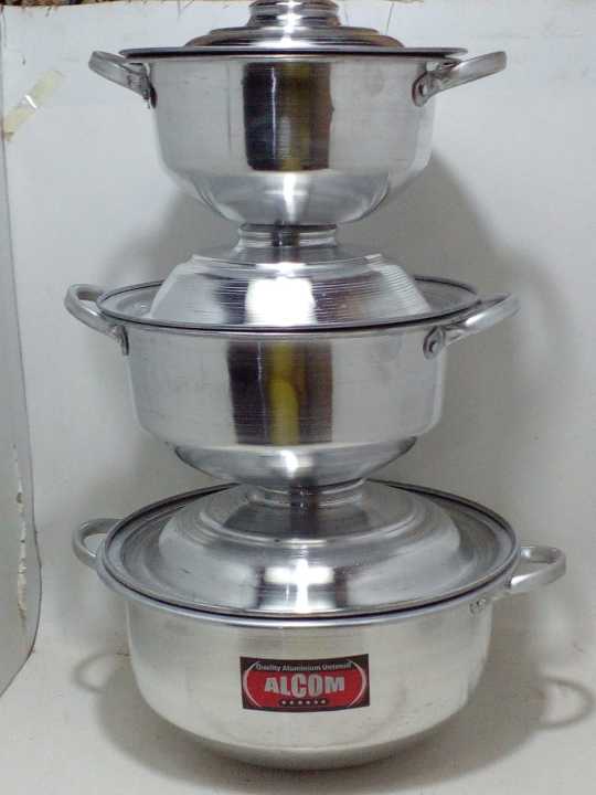 Small Aluminium Rani Cooking Pot 3 Pcs | Daraz.lk