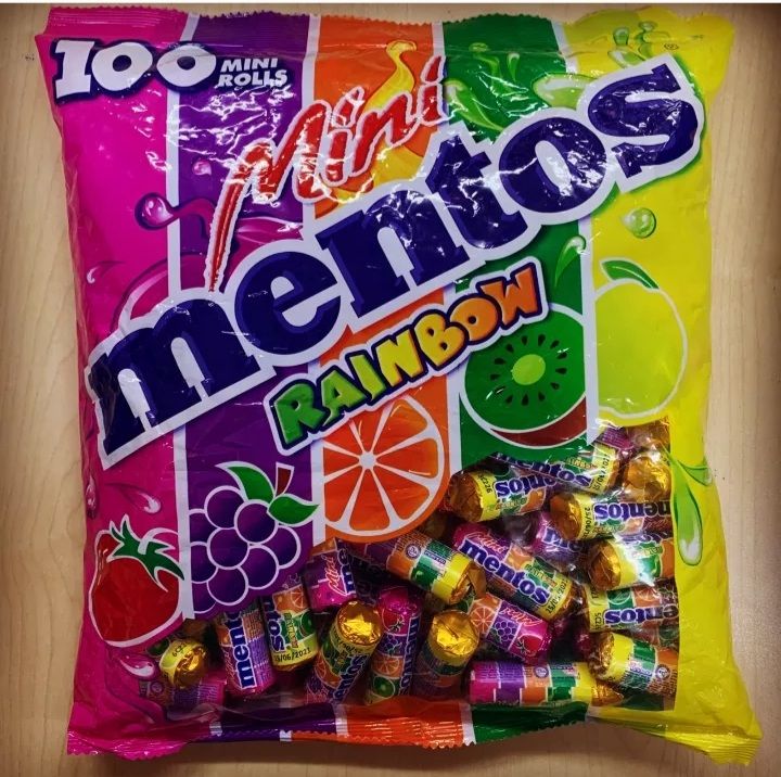 Mini Mentos Rolls Rainbow Candy 100PCS (1KG) Pack | Daraz.lk