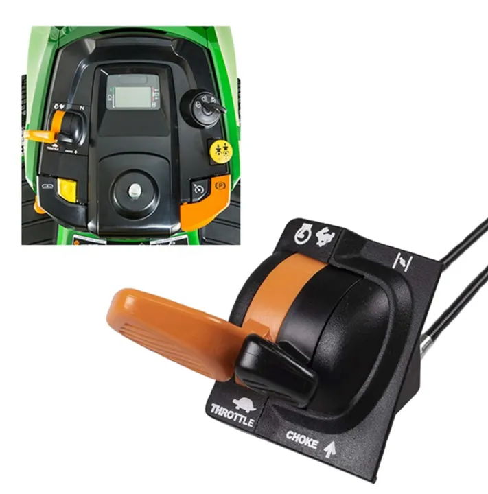 for John Deere Throttle Cable-1 x Throttle Cable Control Assembly-Black ...