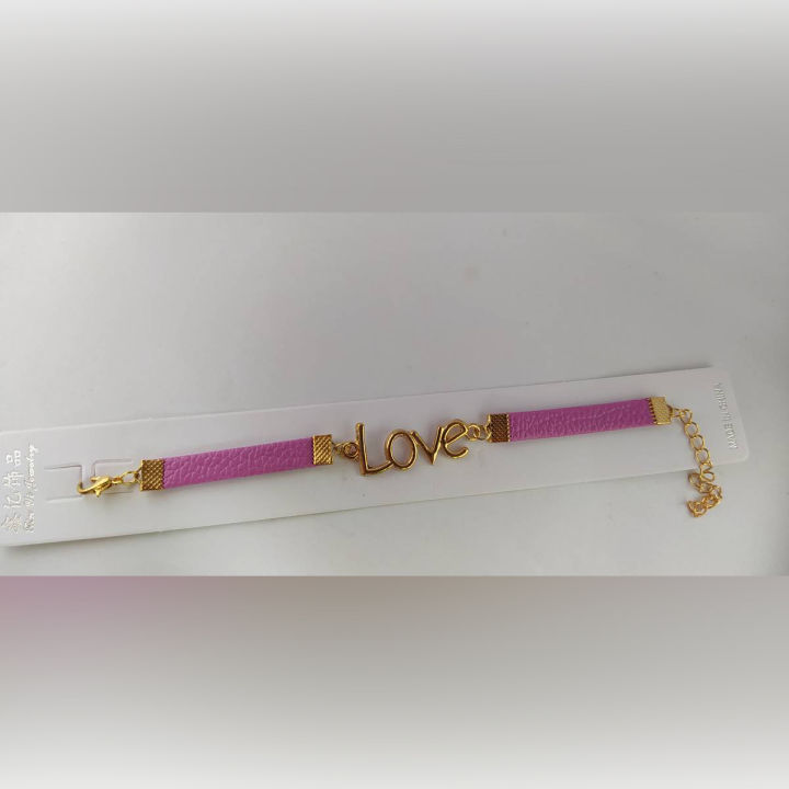 Gold Color Love Script Bracelet for Ladies | Daraz.lk