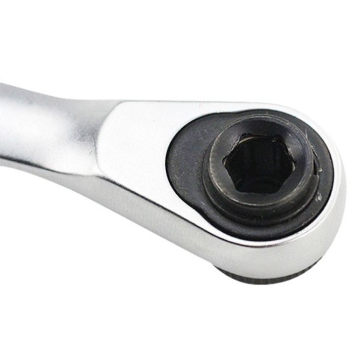 Rust-proof Double Headed Mini Ratchet Wrench /4 Inch 72-tooth Socket ...