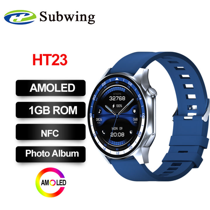 HT23 AMOLED Smart Watch Wireless Charger 1.43 Inch 1GB ROM Photo Album ...