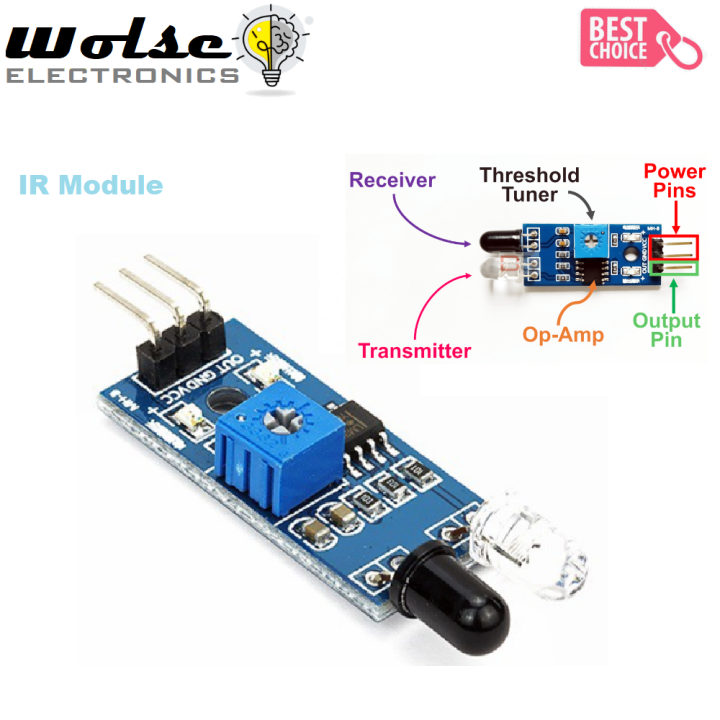 IR Infrared Obstacle Avoidance Sensor Module | Daraz.lk