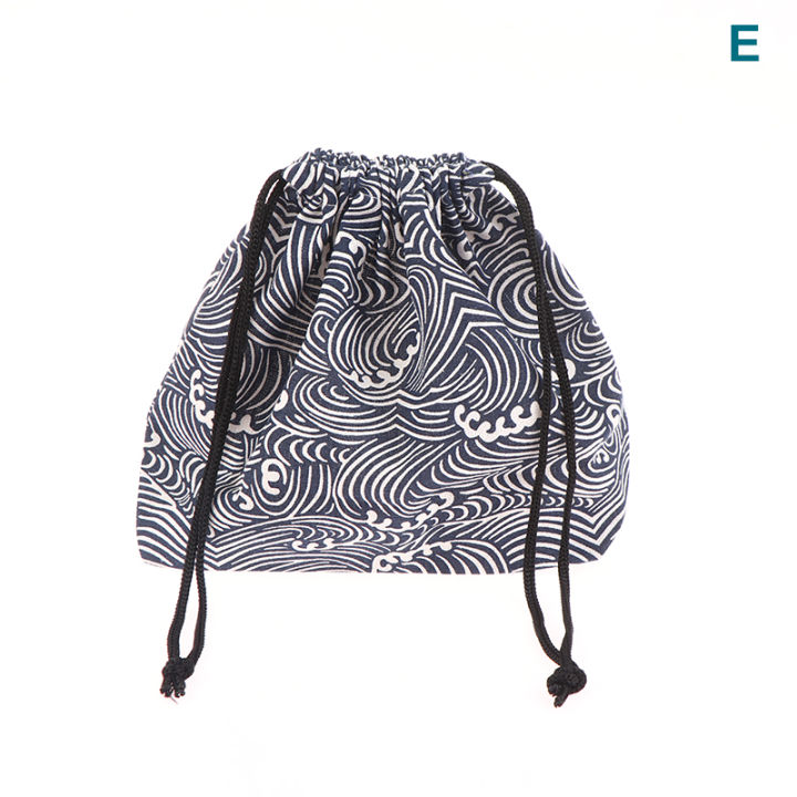 1Pc Japanese Style Drawstring Lunch Box Storage Bag For Travel Picnic ...